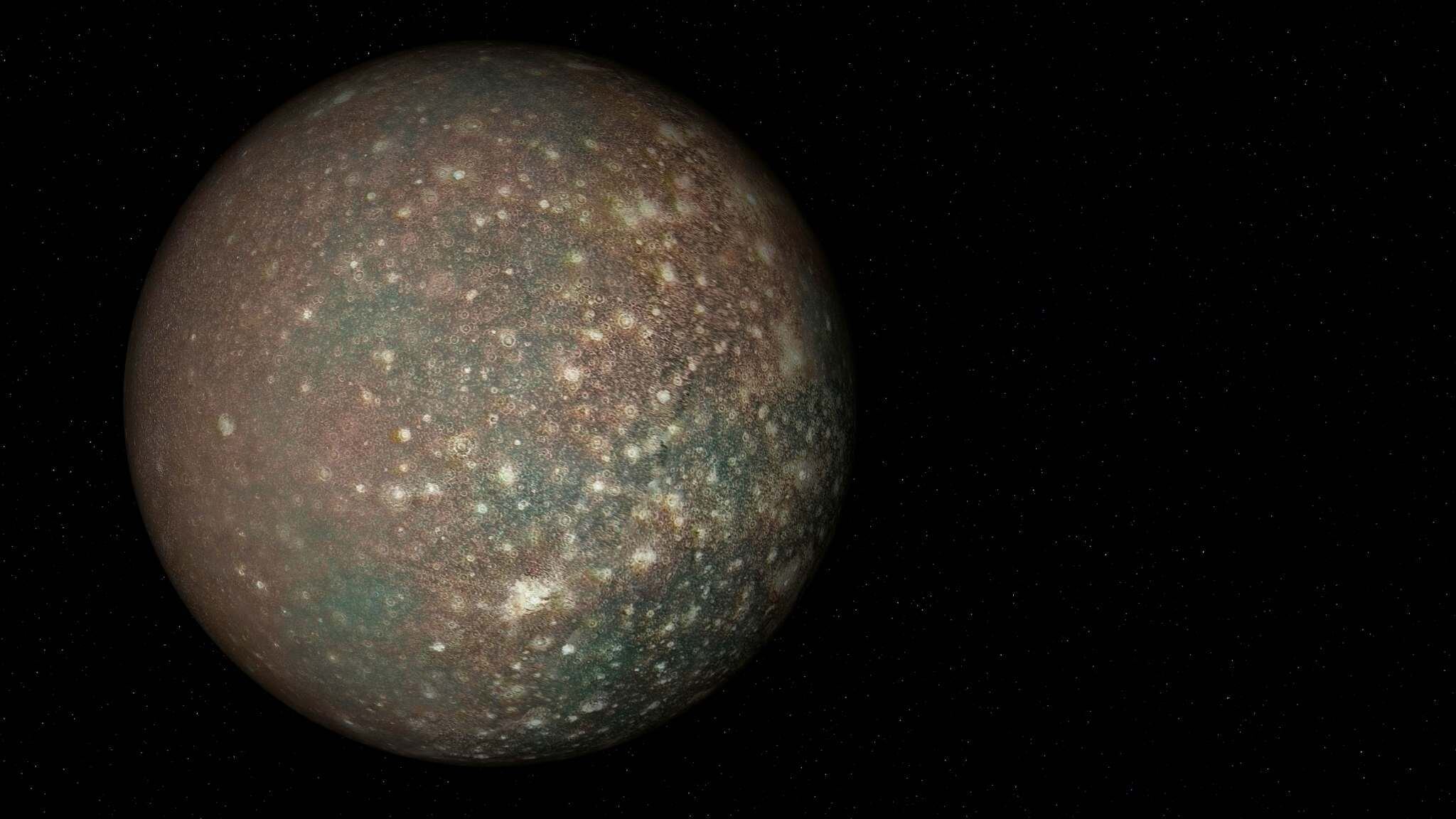 Radiotelescópio investiga o interior de Calisto, lua de Júpiter, e ...